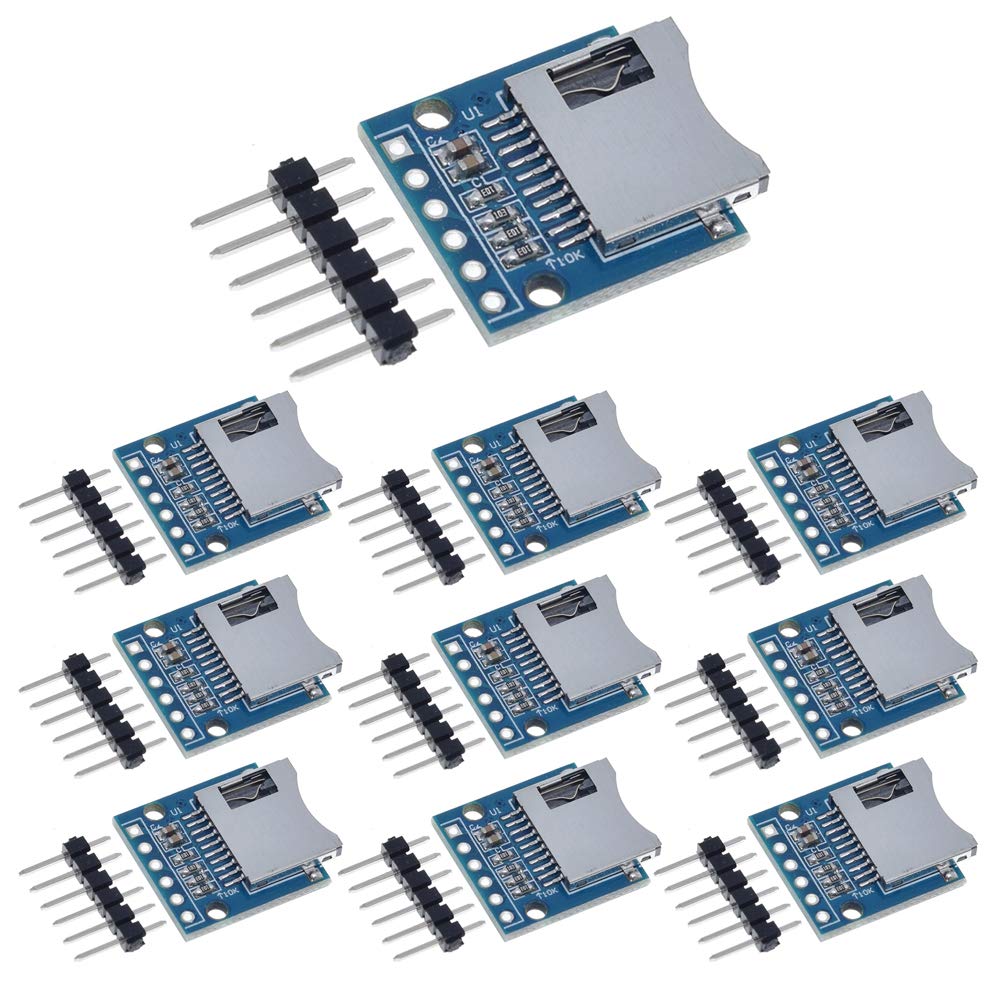 ANMBEST 10PCS Micro SD SDHC TF Card Adapter Reader Module with SPI ...