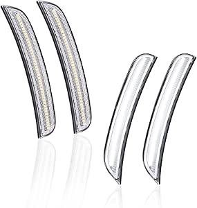 Amazon.com: Gempro White LED Side Marker Lights Compatible with Dodge ...