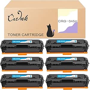 Amazon.co.jp: 【CatInk】CRG-045H 互換トナーカートリッジ 汎用トナー シアン（6C） 合計6本 CRG-045HC CRG-045HCYN 互換 トナー 大容量 ...
