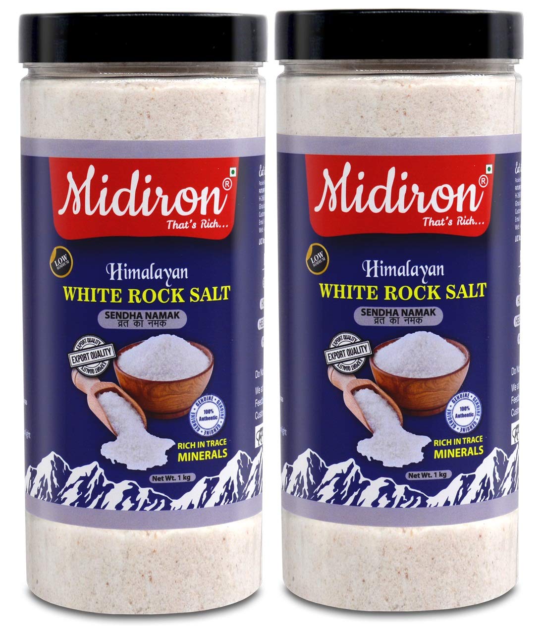 Midiron Rock Salt (Sendha Namak)| Vrat Ka Namak, Sendha Namak for a ...
