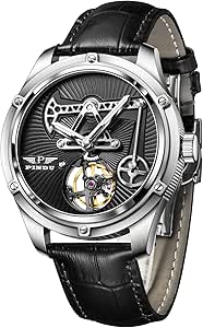 Amazon.com: Mens Automatic Watch Stainless Steel Oil Well Mechanical ...