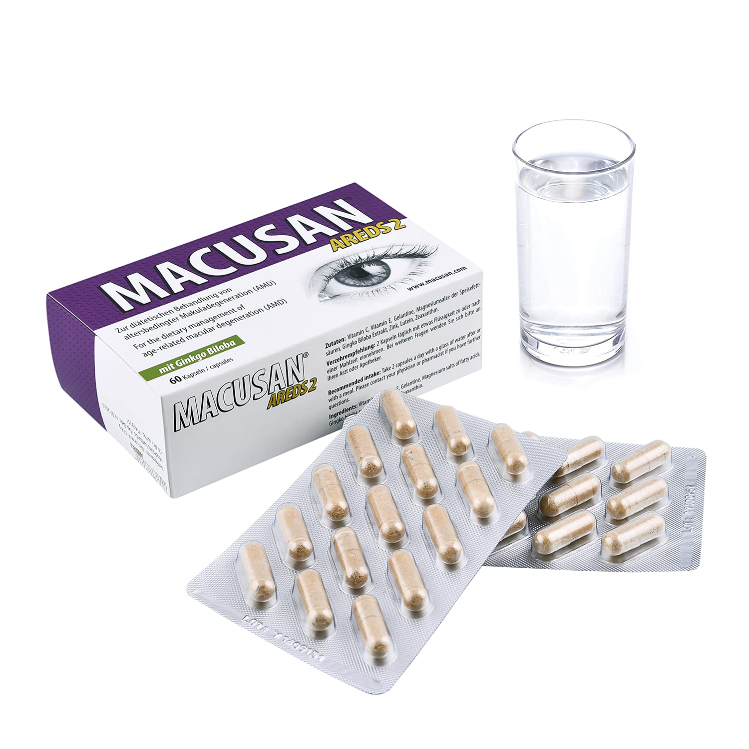 Macusan AREDS2 Tablets for Age-Related Macular Health | Increase ...