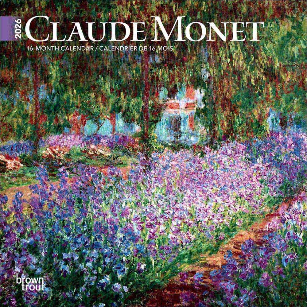 Claude Monet | 2026 7 x 14 Inch (Hanging) Monthly Mini Wall Calendar ...