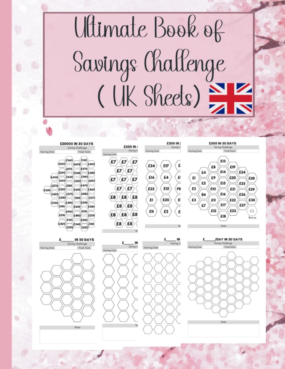 Ultimate Book of Savings Challenge UK Sheets: +49 Unique Money Savings ...