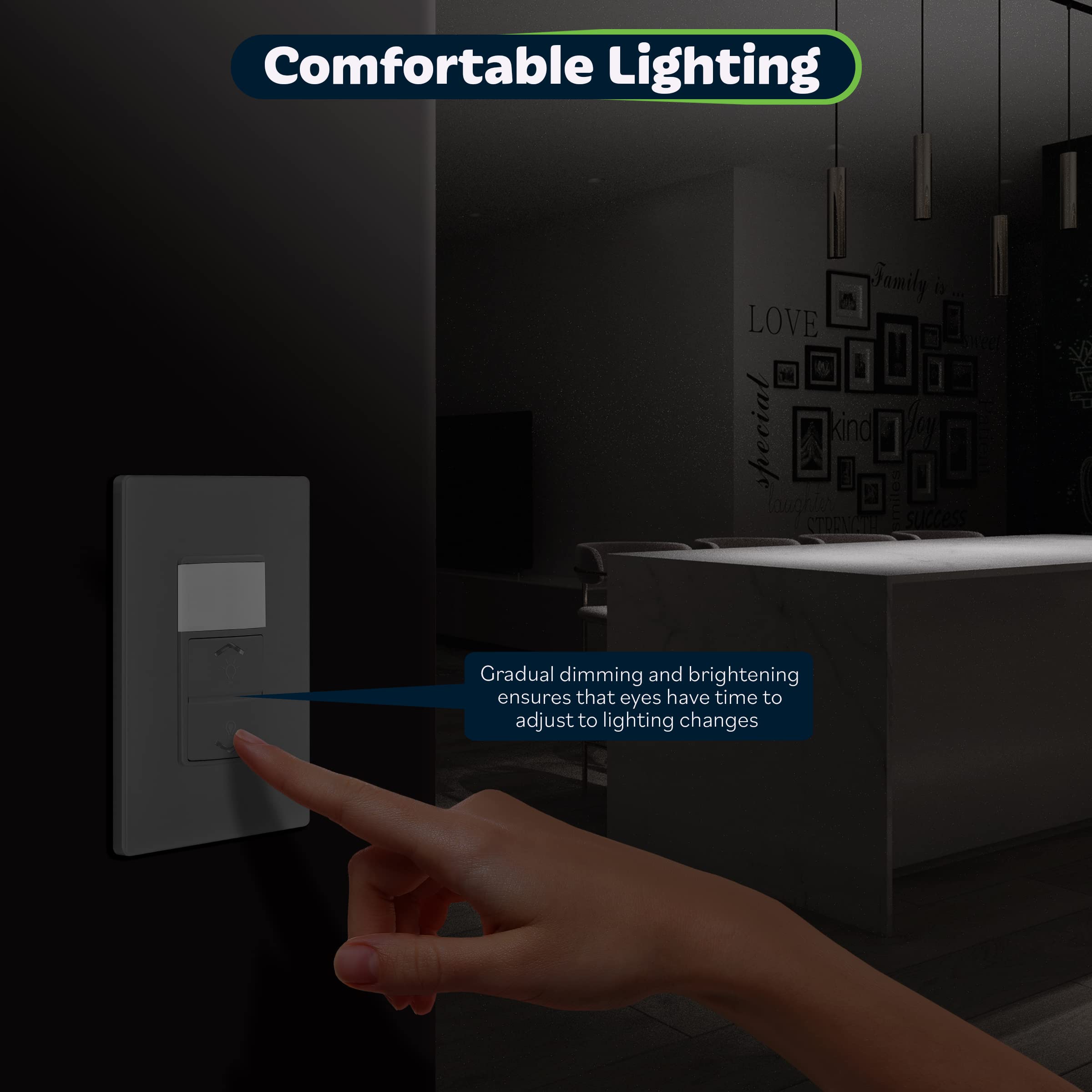 Snapklik.com : TOPGREENER Motion Sensor Light Switch Dimmer, Electronic ...