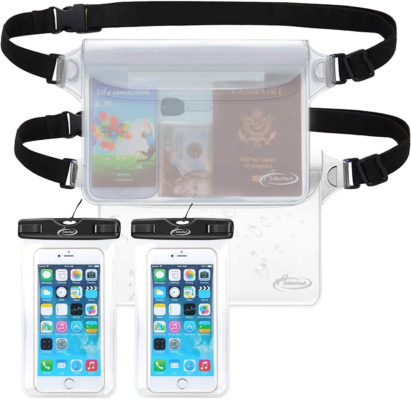 Amazon.com: AiRunTech Waterproof Phone Pouch, Cruise Essentials 4-Piece ...