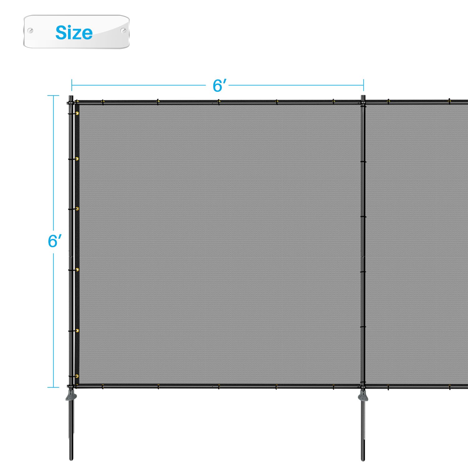 Snapklik.com : Patio 6 X 24 Outdoor Privacy Screen Freestanding ...