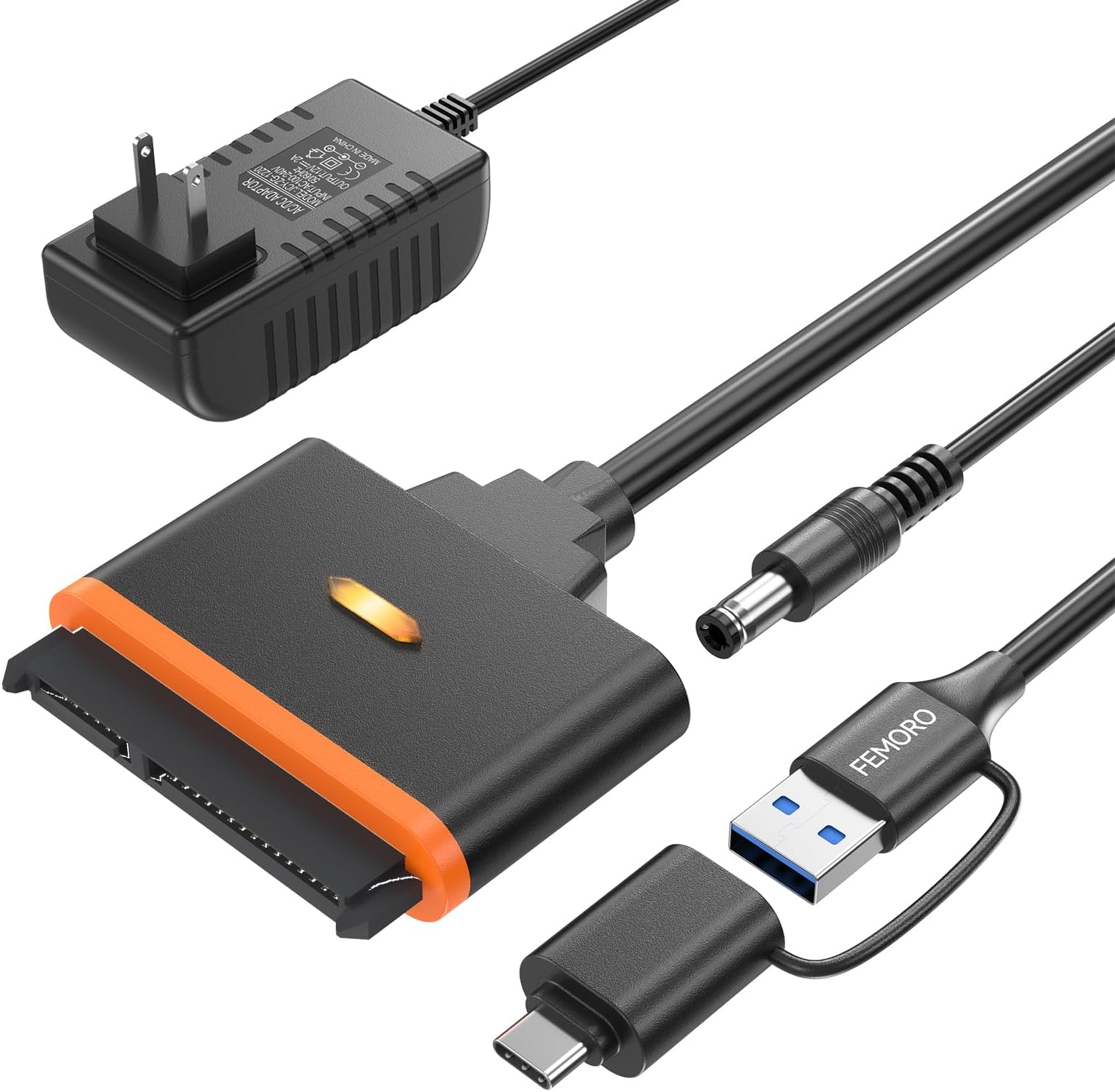 Amazon.com: DEVMO Hard Disk Drive 7+15 Pin SATA to USB 2.0 External ...