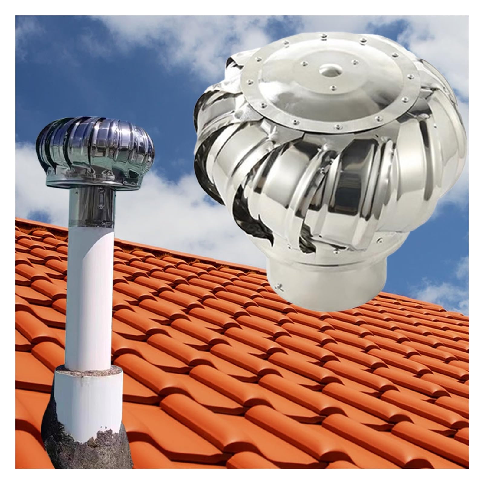 Amazon.com: WAHHWF Chimney Cap 4 6 8 10 12 Inch Round Stainless Steel ...