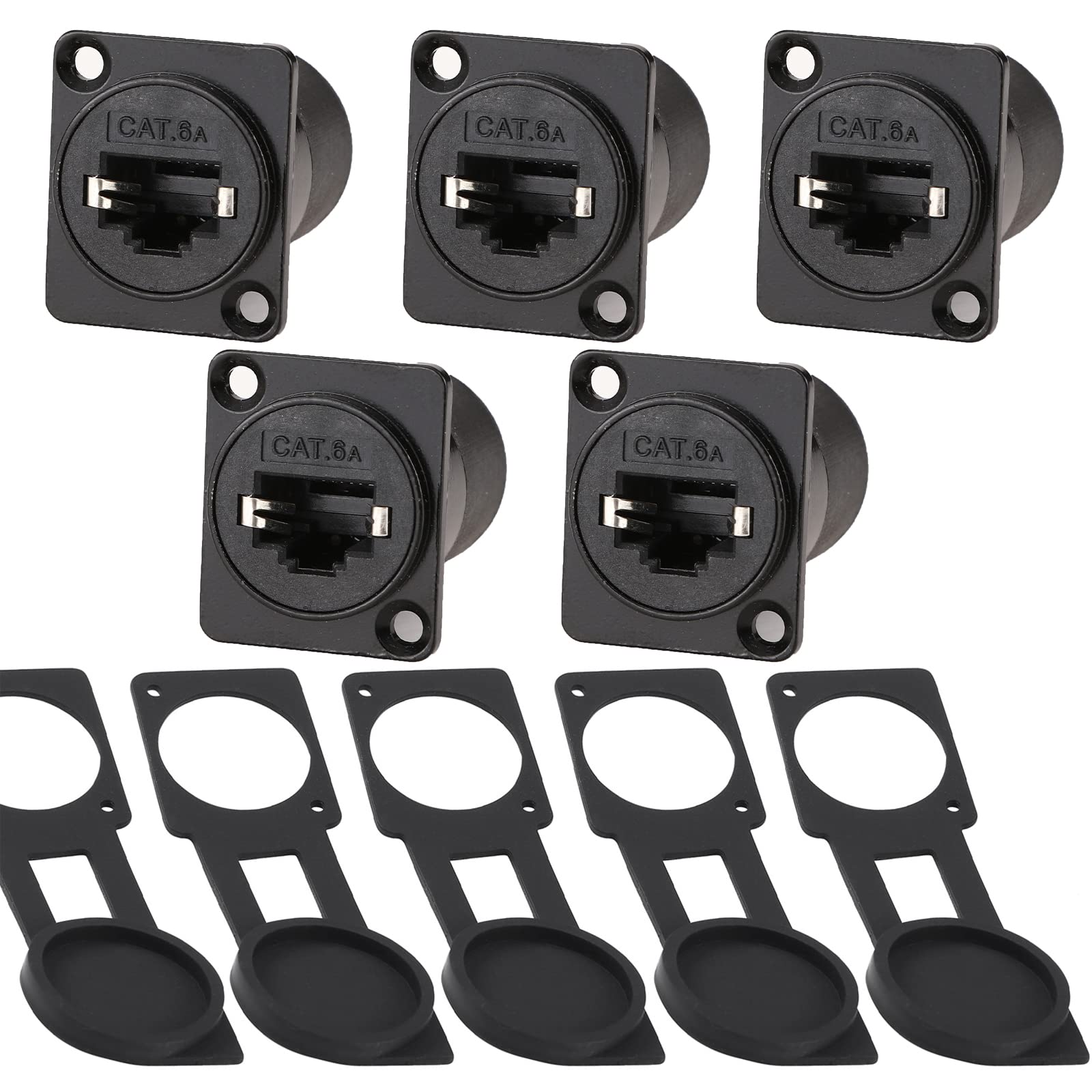 Buy ANMBEST 5PCS Panel ing Shielded CAT6A RJ45 Connector IP65 ...