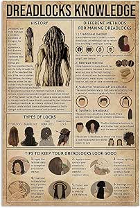 Amazon.com: Vintage Metal Plaque Poster Dreadlocks Knowledge Retro ...