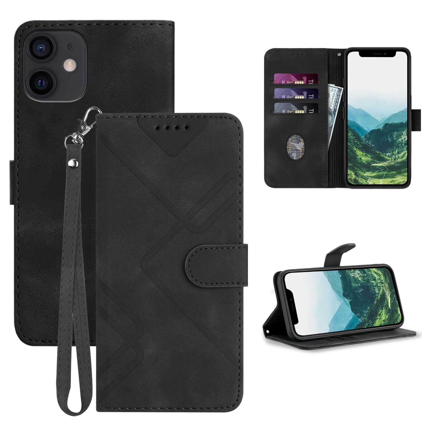 Amazon.com: JHWVVTF for iPhone 12 Mini Wallet Case, Card Holder Leather ...