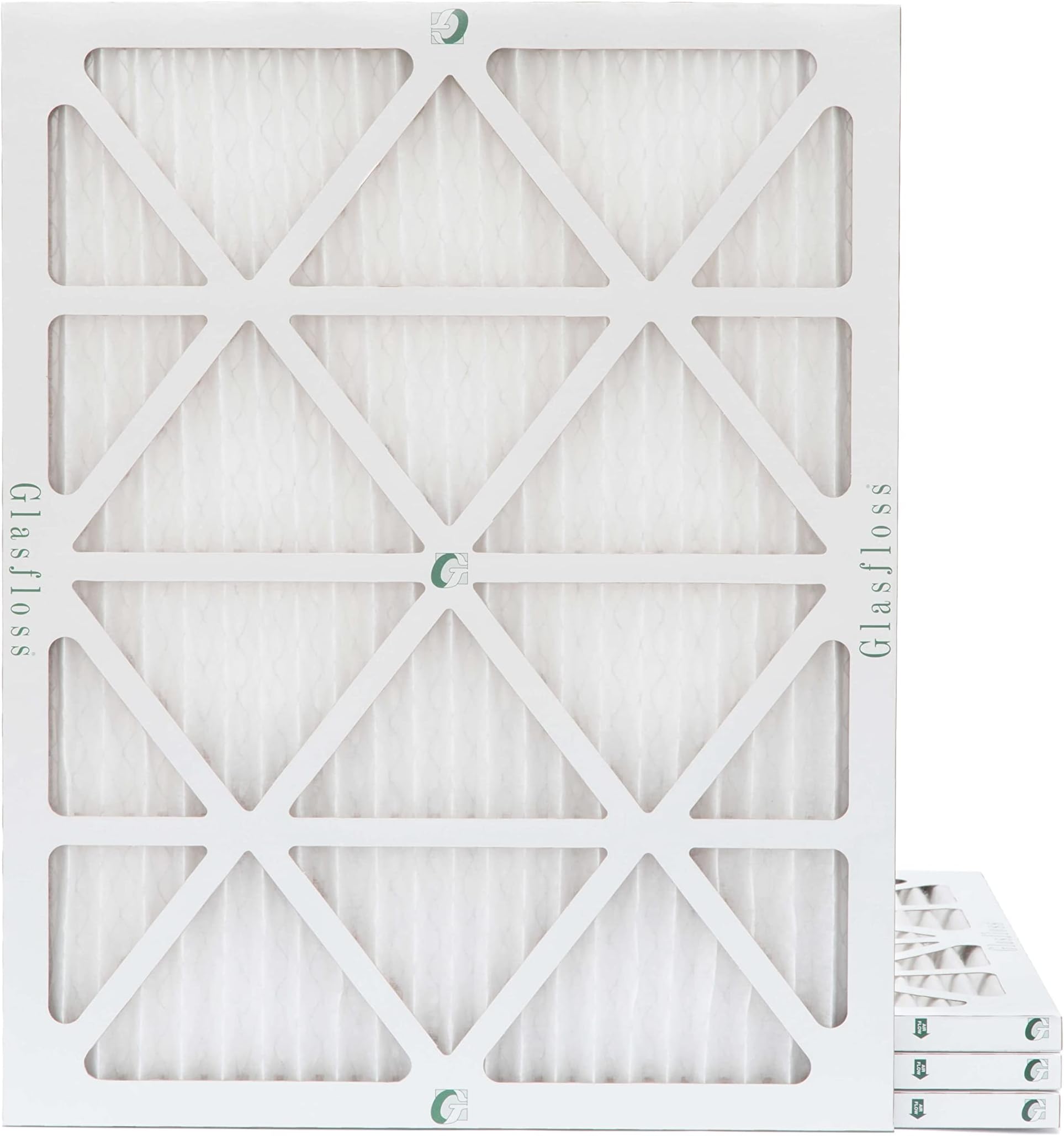 Glasfloss ZL 20x25x4 MERV 10 AC & Furnace Filters. 6 Pack. Actual Size ...