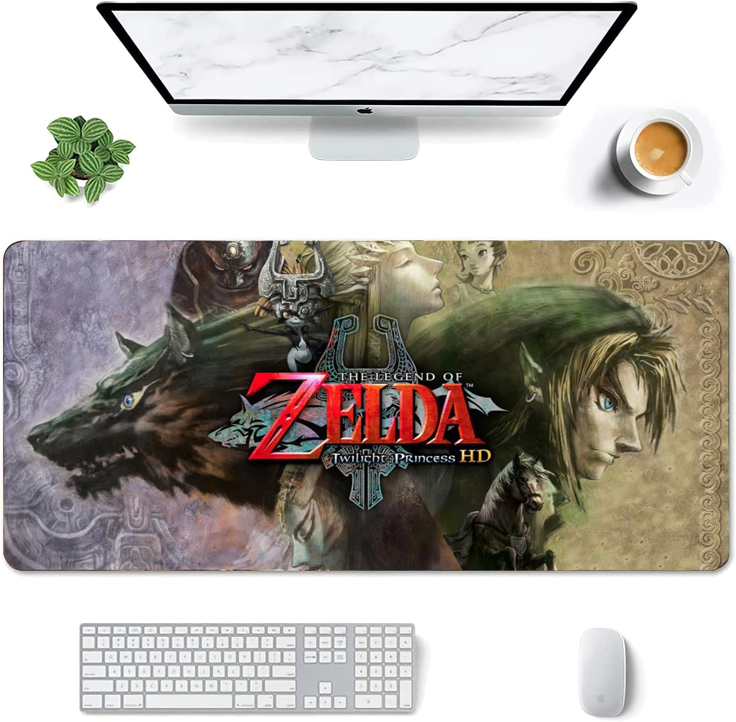 JUNGLE ART Mouse Pad Largo Gamer | Artístico Zelda Twilight Princess ...