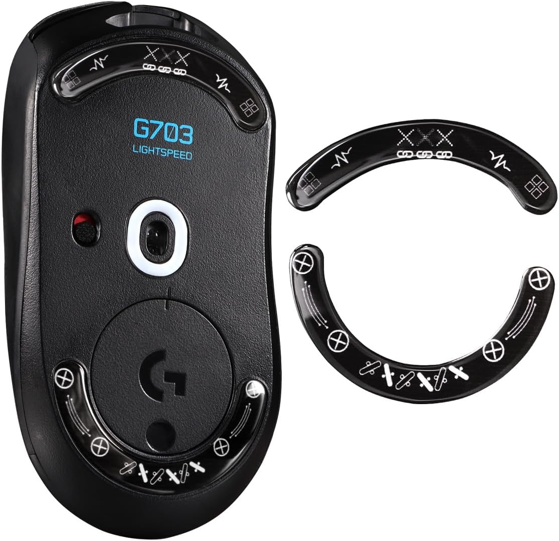 Amazon.com: Immoenuc Glass Mouse Skates for Logitech G305/304 Feet Pads ...