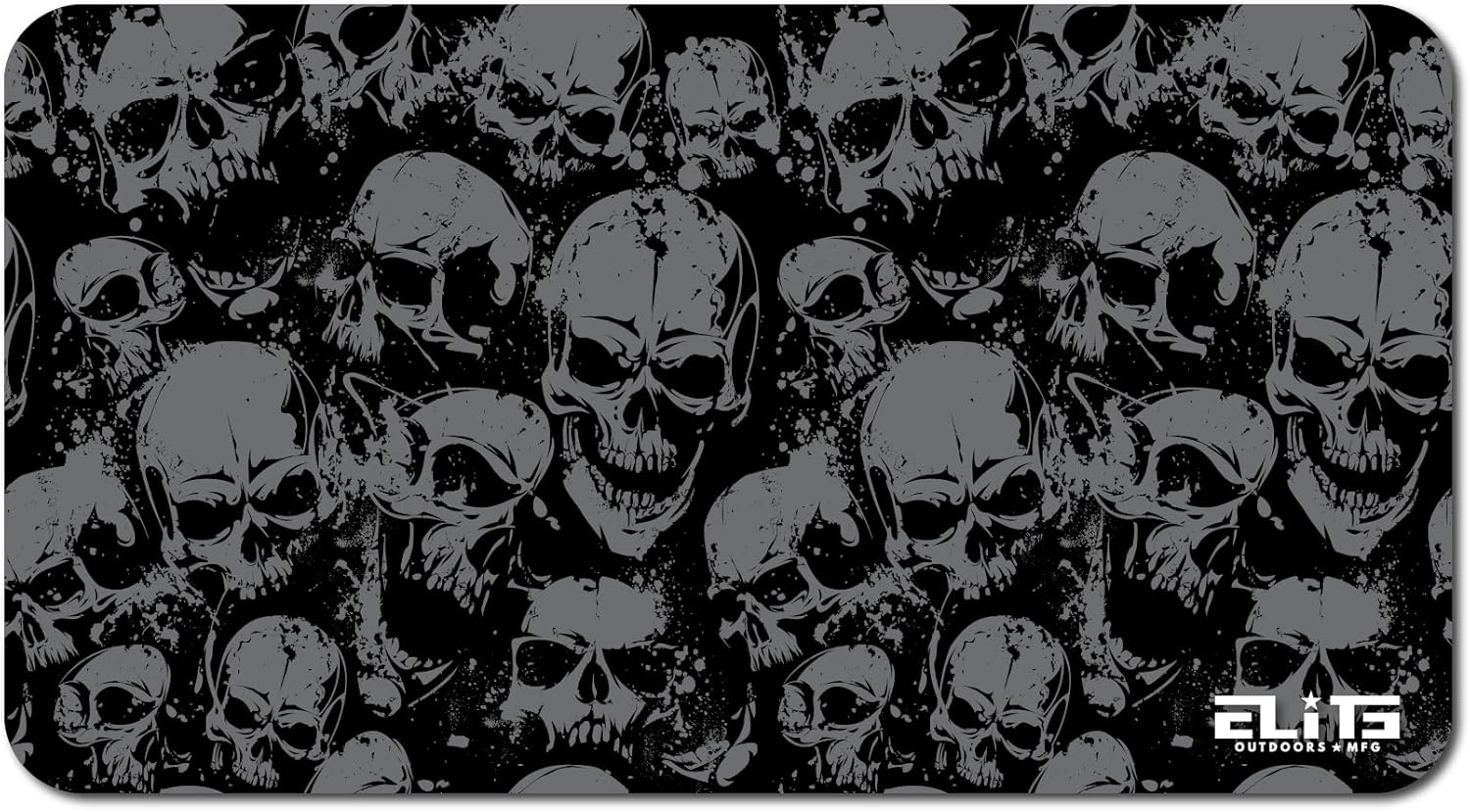 Amazon.com : Elite Outdoors MFG | Distressed Skulls Gun Cleaning Mat ...