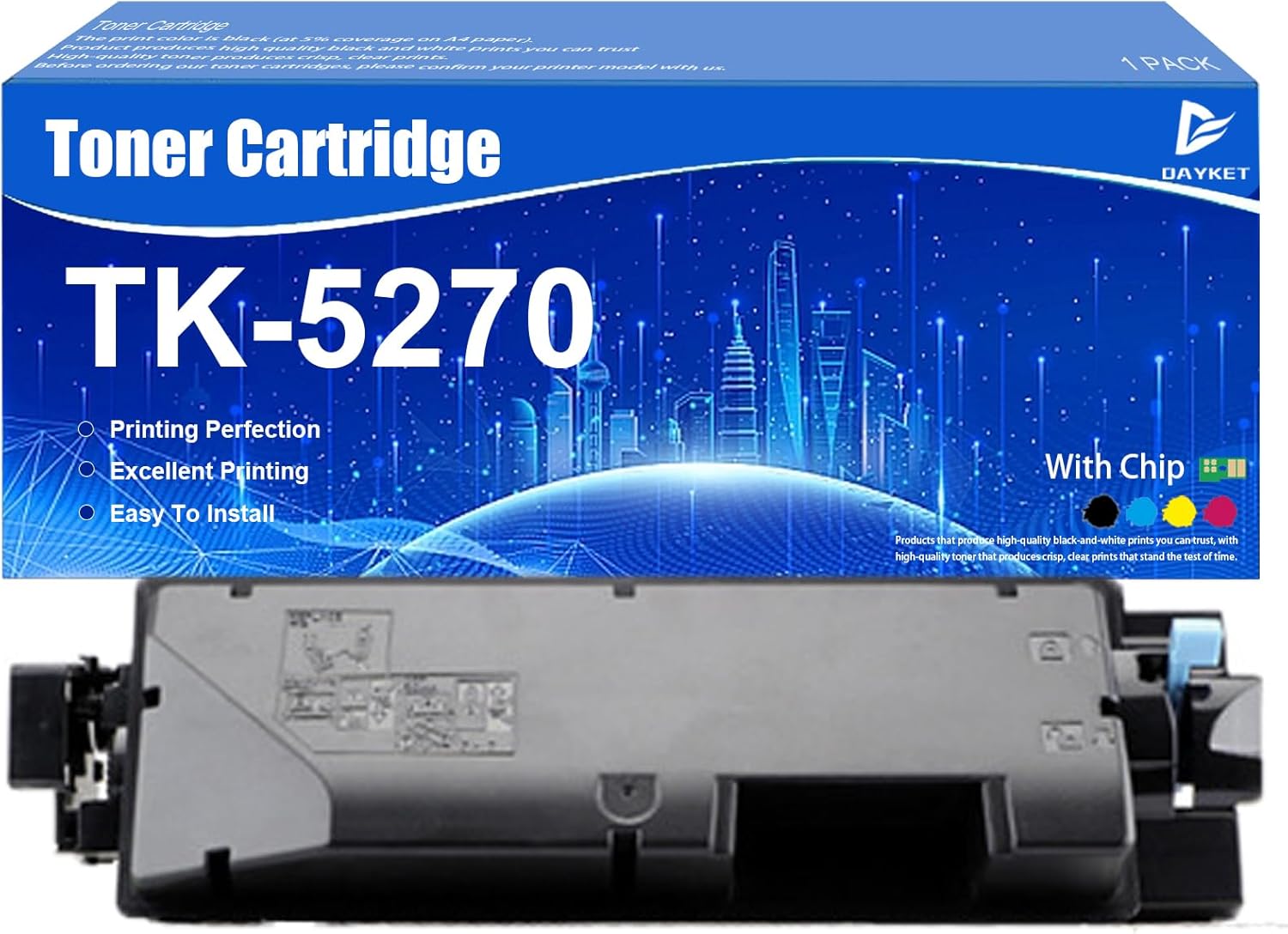 Amazon.co.jp: For Kyocera TK-5270トナーカートリッジ交換用TK-5270K TK-5270C TK-5270M ...