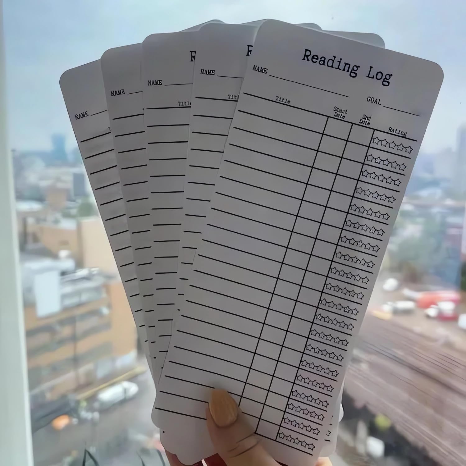 Marcapáginas de registro de lectura 2024 Marcapáginas de registro de ...