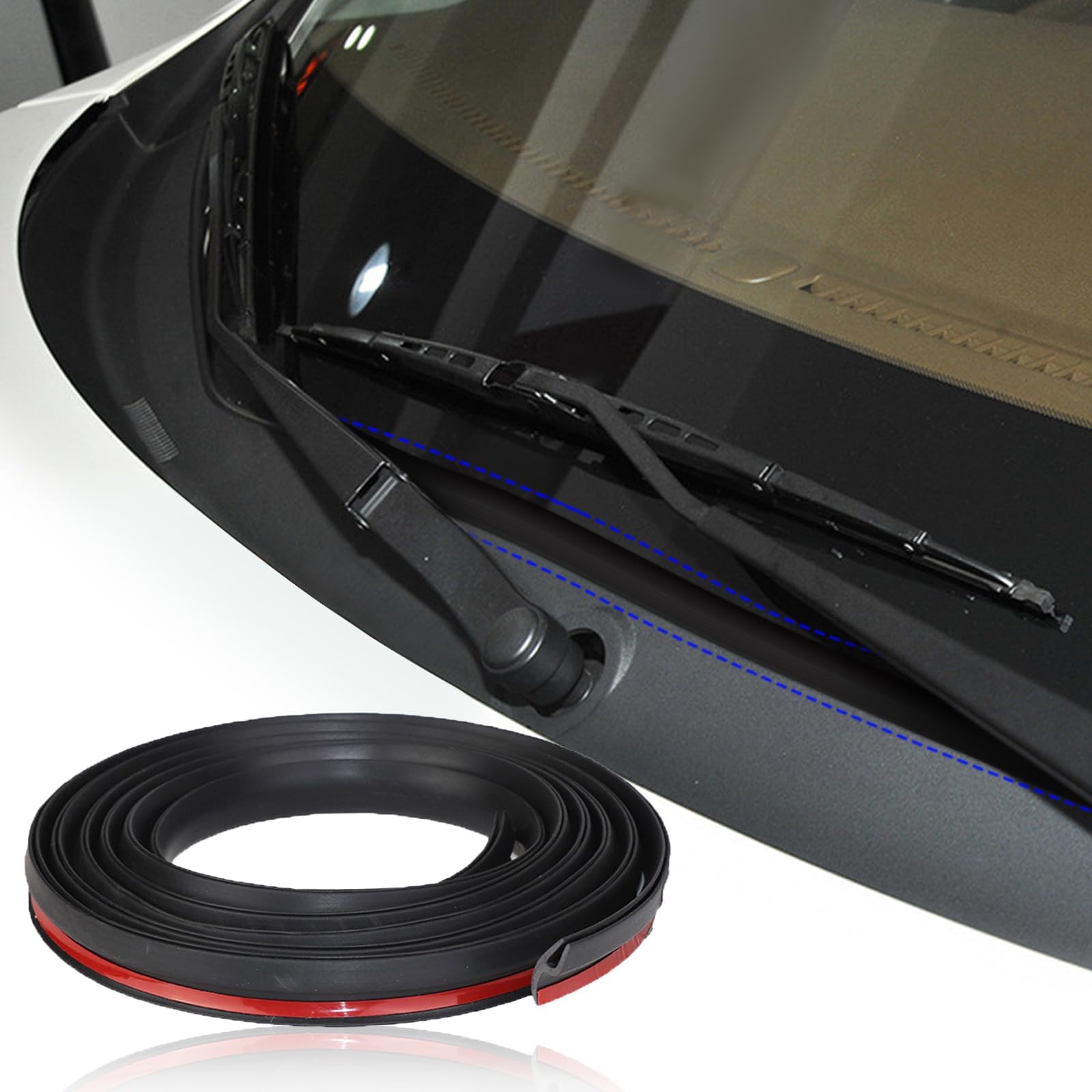 Amazon.com: Bestmoy 5.6FT/1.7M Car Front Windshield Rubber Seal Strip ...