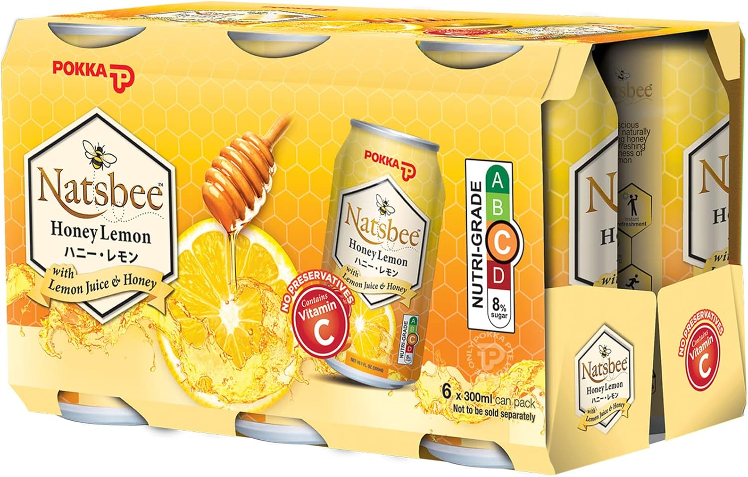 Pokka Natsbee Honey Lemon, 6 x 300ml : Amazon.sg: Grocery