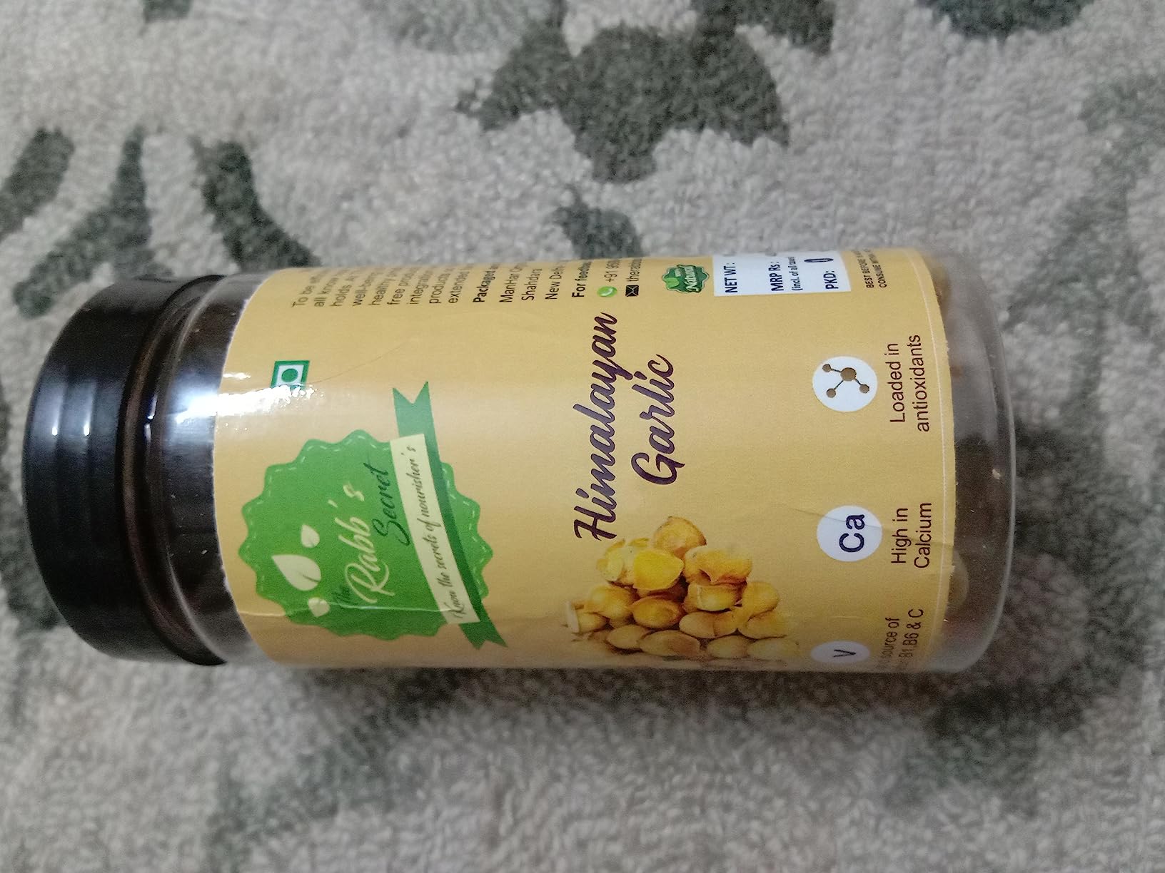 The Rabb's Secret Himalayan Garlic 100gm Jar - Kashmiri Lehsun ...