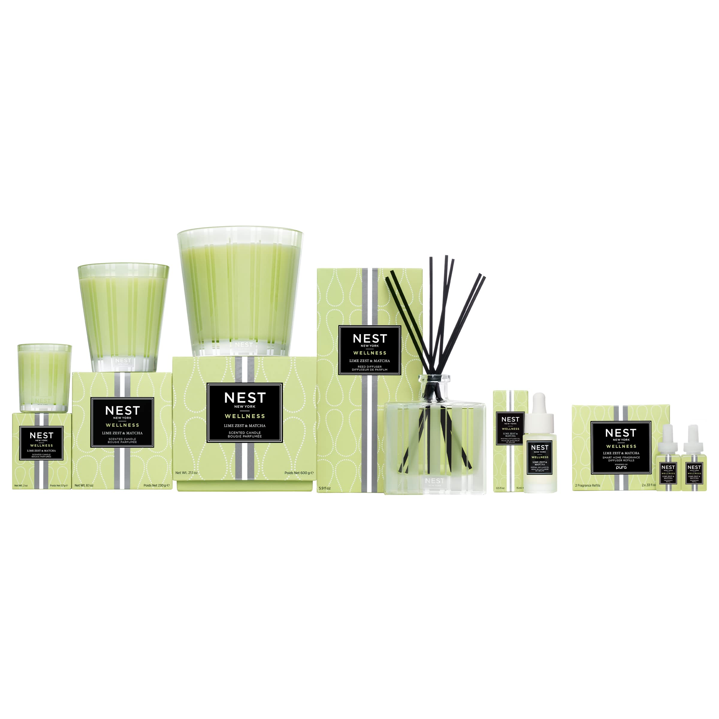 Snapklik.com : NEST Fragrances Lime Zest & Matcha Reed Diffuser