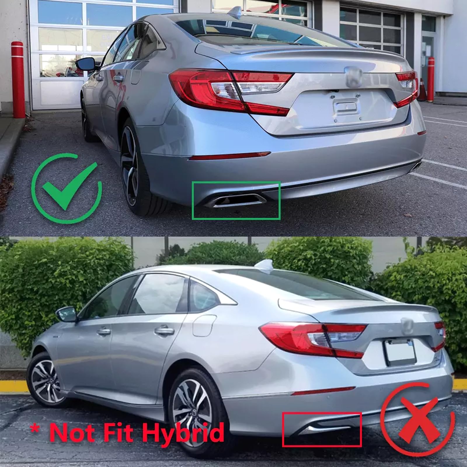 2018 Honda Accord Front Bumper Yofer Rear Bumper Diffuser + Corner ...