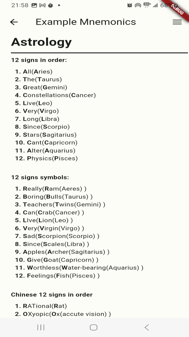 Mnemonics Maker - App on Amazon Appstore