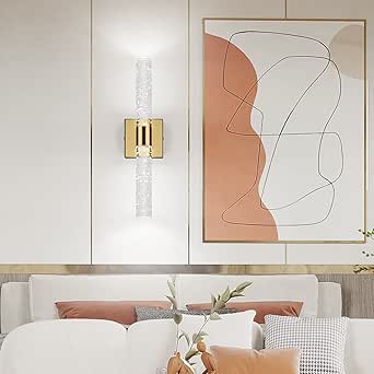 Tipace LED Bathroom Vanity Light Fixtures,Indoor Gold Wall Lights with ...