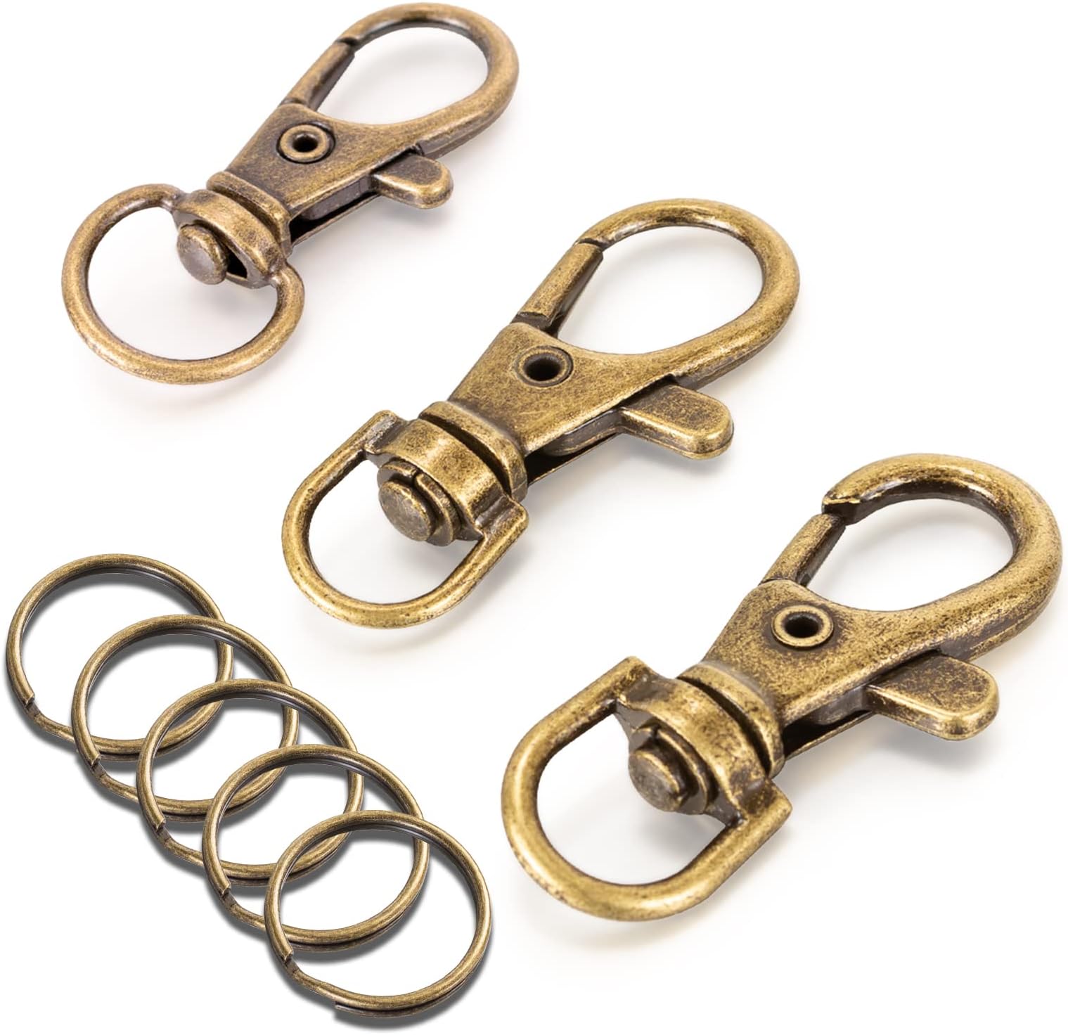 Amazon.com: Double Opening Swivel Snap Hook Key Chain Clip Hooks ...