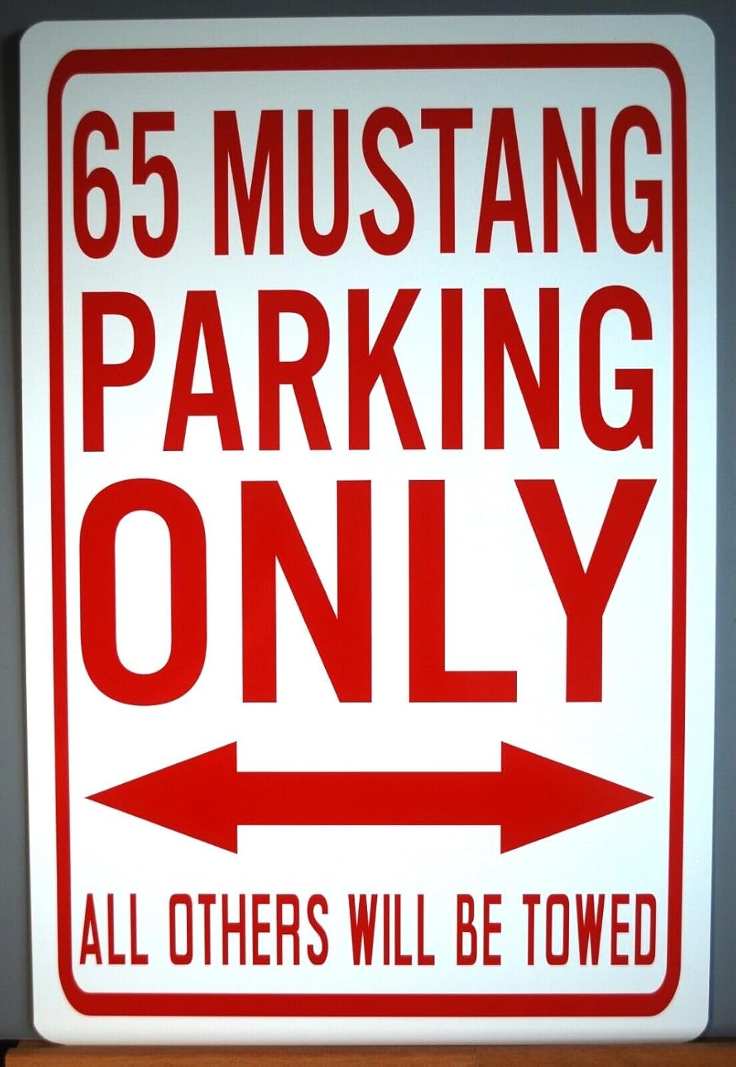 Amazon.com: 1965 65 MUSTANG PARKING ONLY Metal Street Sign 12X18 ...
