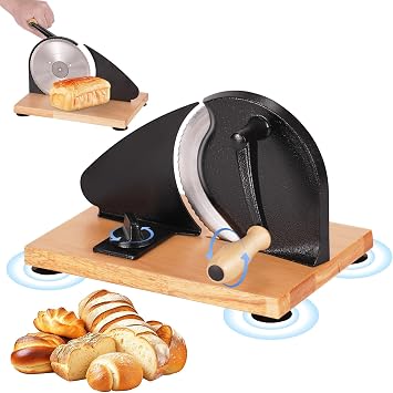 Amazon.com: Manual Bread Slicer, Versatile Hand-Crank Bread Slicer for ...