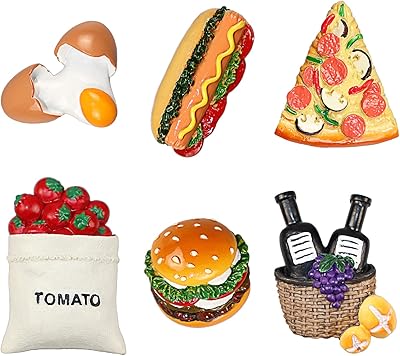 Amazon.com: 12pcs Food Refrigerator Magnets Food Magnets for Fridge ...