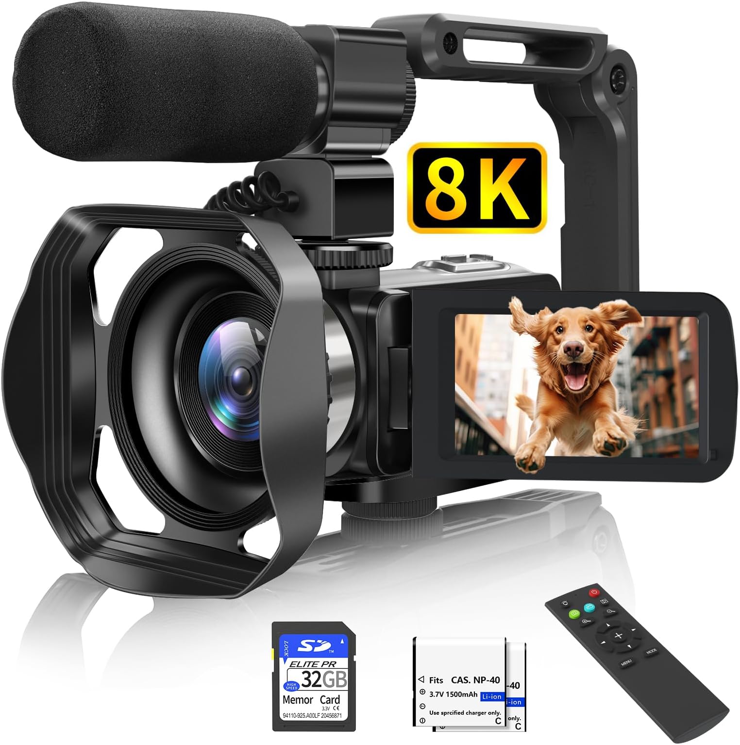 Amazon.com : Video Camera, 8K 48MP Camcorder with IR Night Vision, WiFi ...