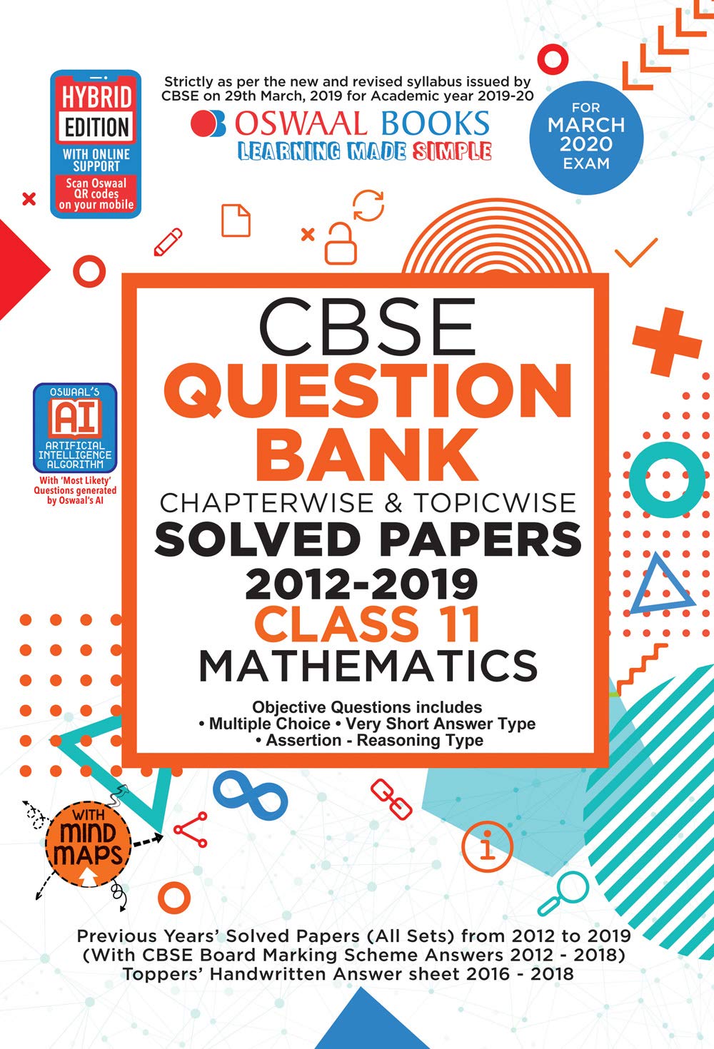 Oswaal CBSE Question Bank Class 11 Mathematics Chapterwise & Topicwise ...