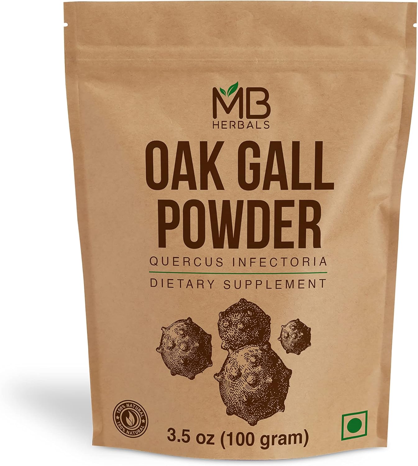 Amazon.com: MB Herbals Pure Oak Gall Powder 100g / 3.5 oz - 100% Pure ...