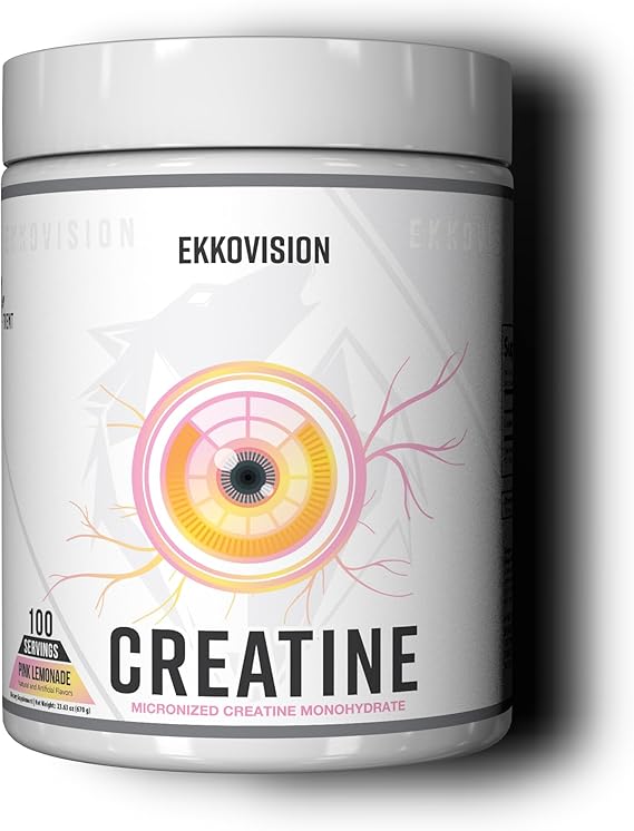 Amazon.com: Ekkovision Creatine Monohydrate Powder, Micronized, Pink ...