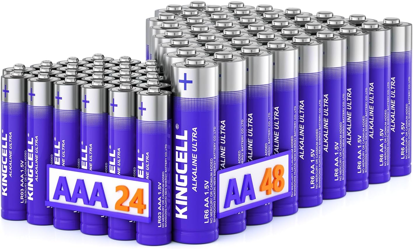 Amazon.com: KINGCELL AA Batteries and AAA Batteries Combo Pack, Double ...