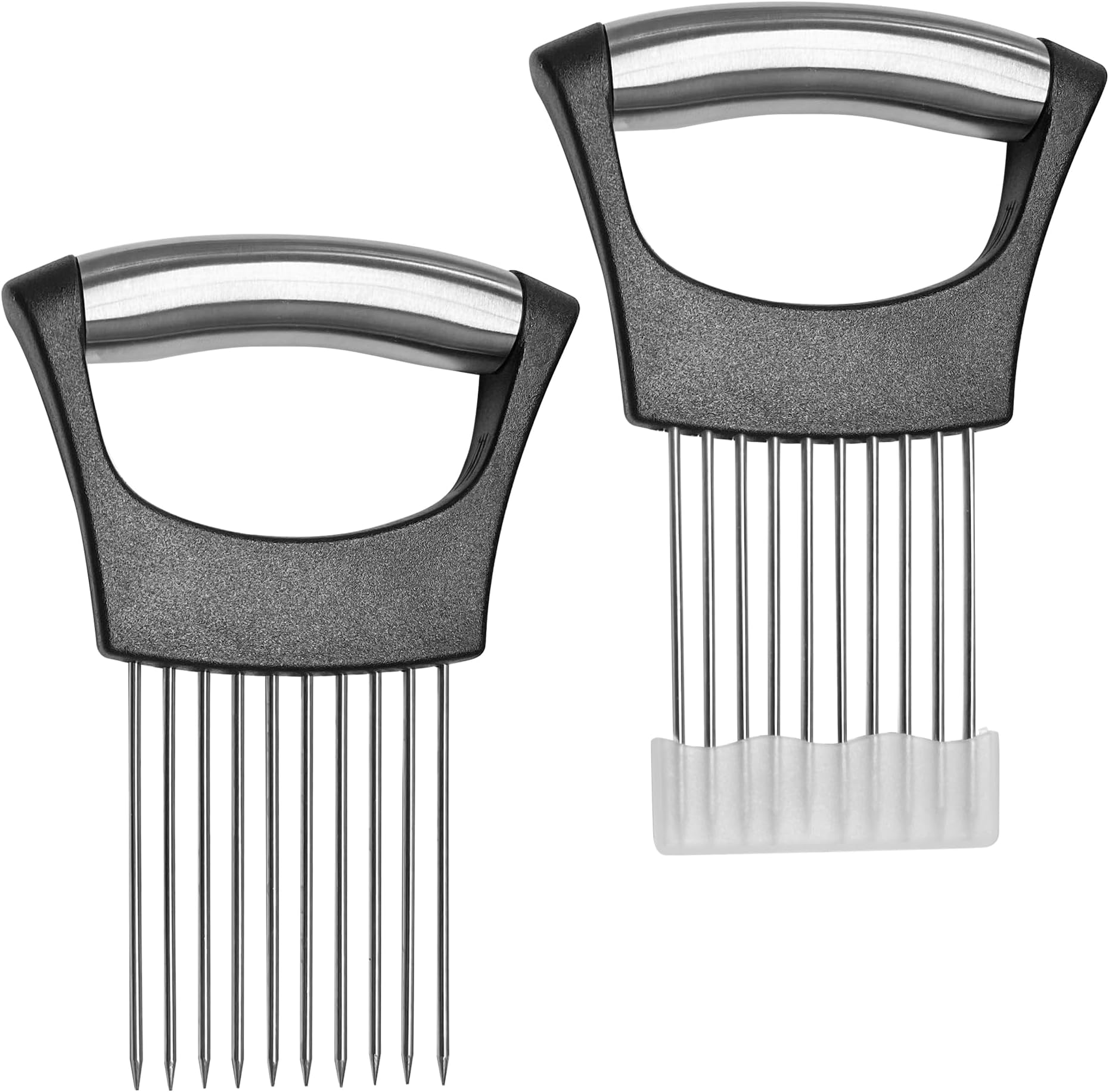 Amazon.com: Hvanam Stainless Steel Onion Cut Holder Slicer With 10 Even ...