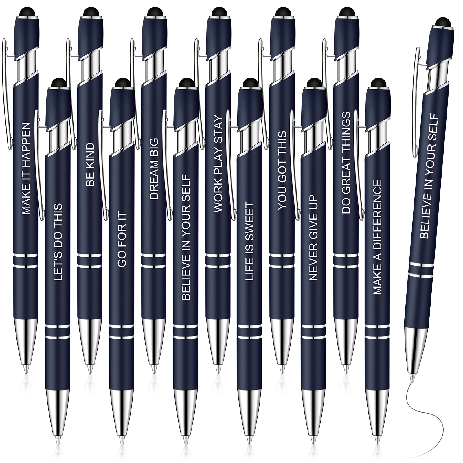 Snapklik.com : Zonon 12 Pcs Inspirational Pens Bulk Funny Ballpoint Pen