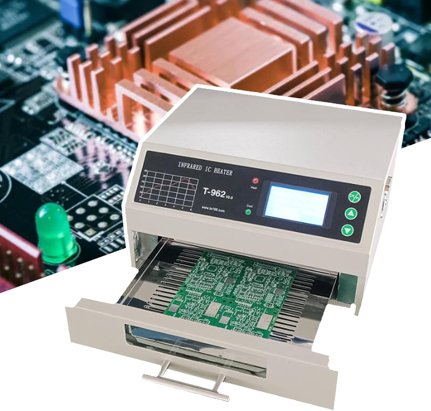 Automatic reflow machine, mini reflow machine, SMT rework station, 0 ...