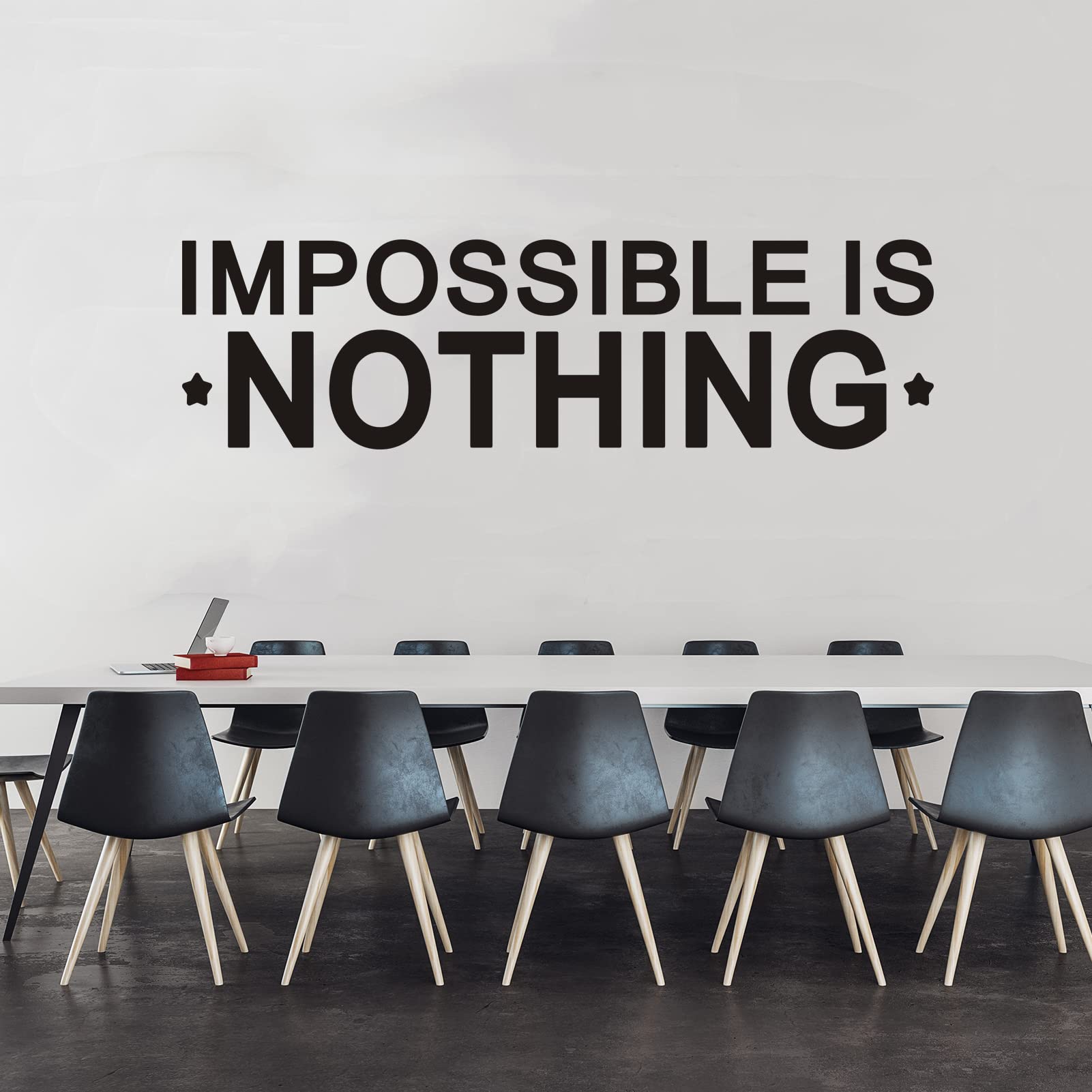 VODOE Large Impossible is Nothing Wall Decals Motivational Gym Office ...