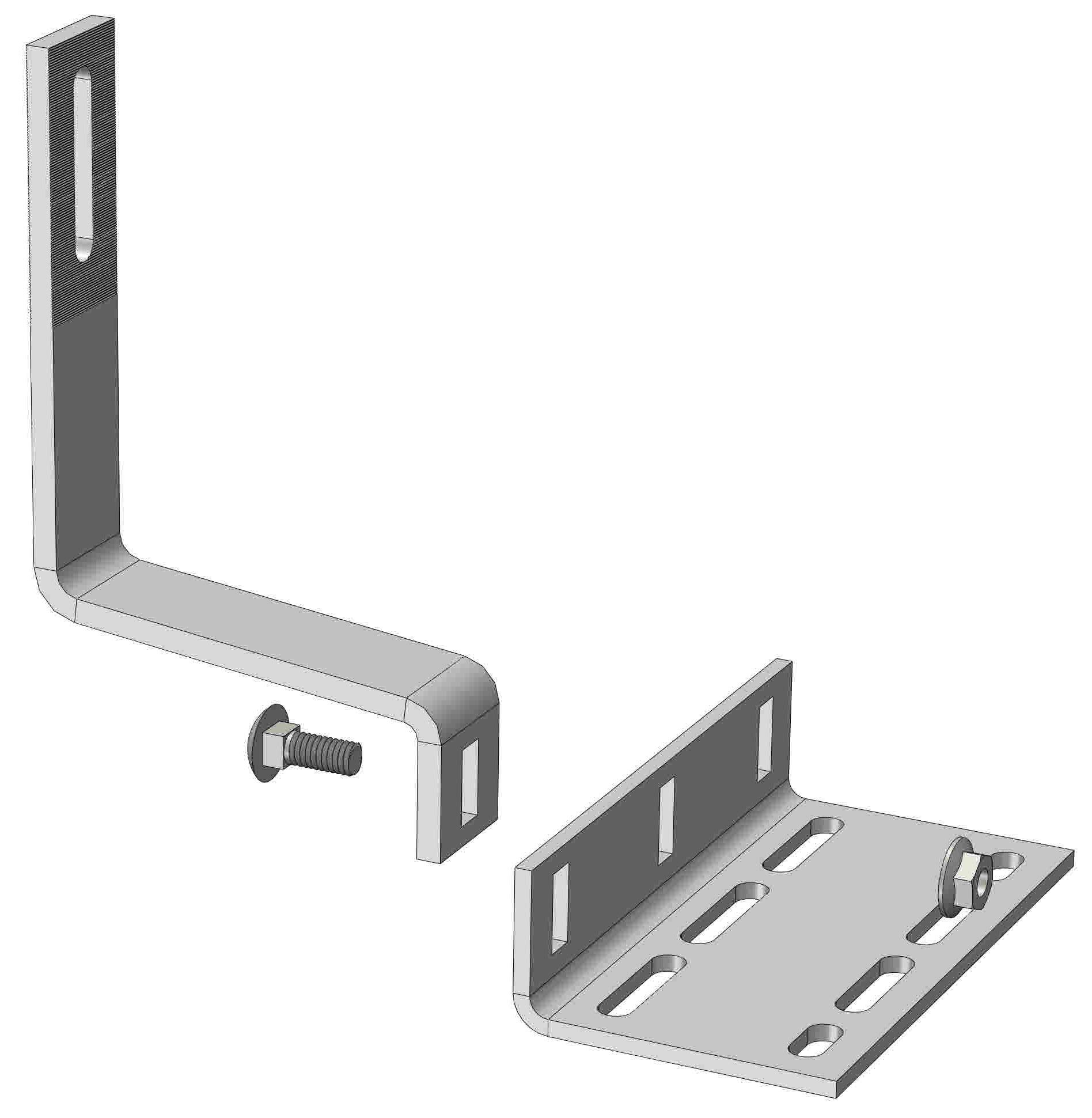 Height-Adjustable Tile Hook for Solar Panel PV Module Mounting Racking ...