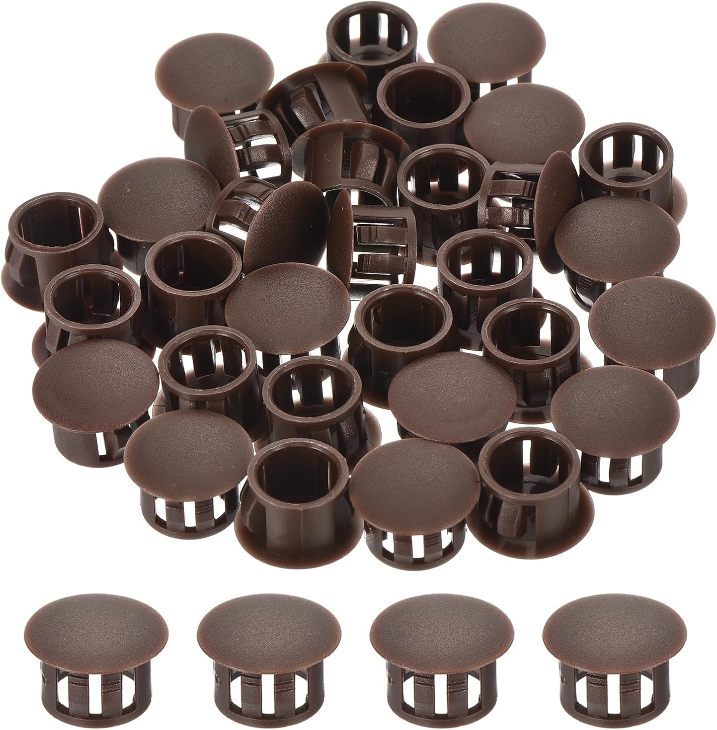 Amazon.com: MECCANIXITY 32PCS 14mm(9/16") Brown Plastic Hole Plugs ...