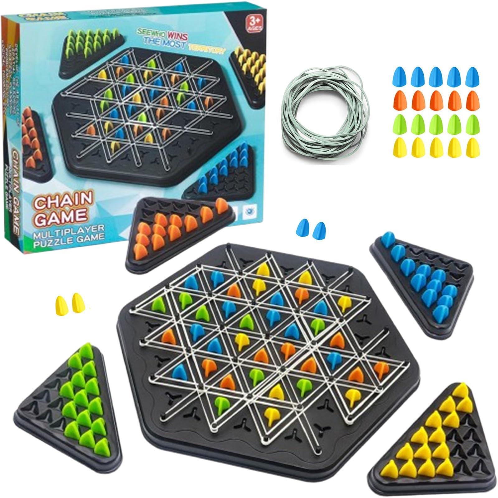 Triangle Chess Game,Triggle Rubber Band Game,Triggle Board Game,Classic ...
