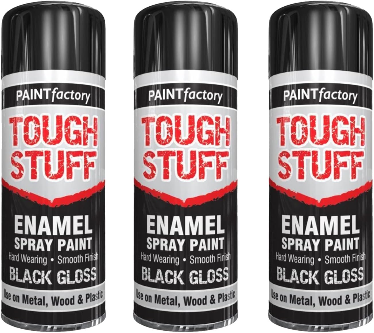 SDMAX Spray Paint Black, Gloss Black, 400ml Can Fast Dry, Acrylic Spray ...