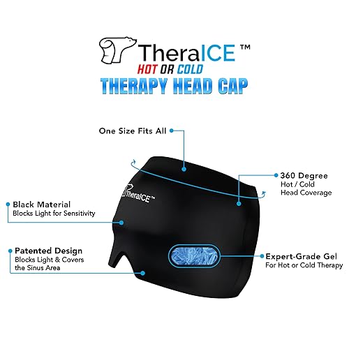 Snapklik.com : Migraine Relief Cap, Soothing Headache Ice Pack Mask ...