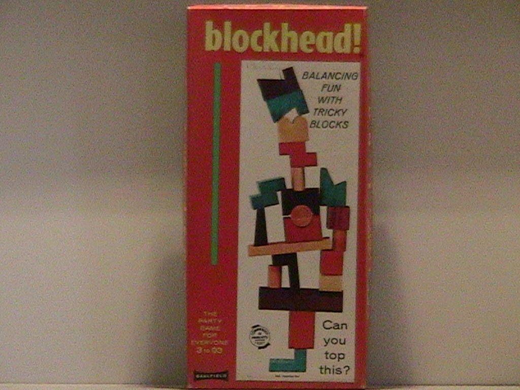 Amazon.com: Blockhead! 1954 Vintage Party Game : Toys & Games