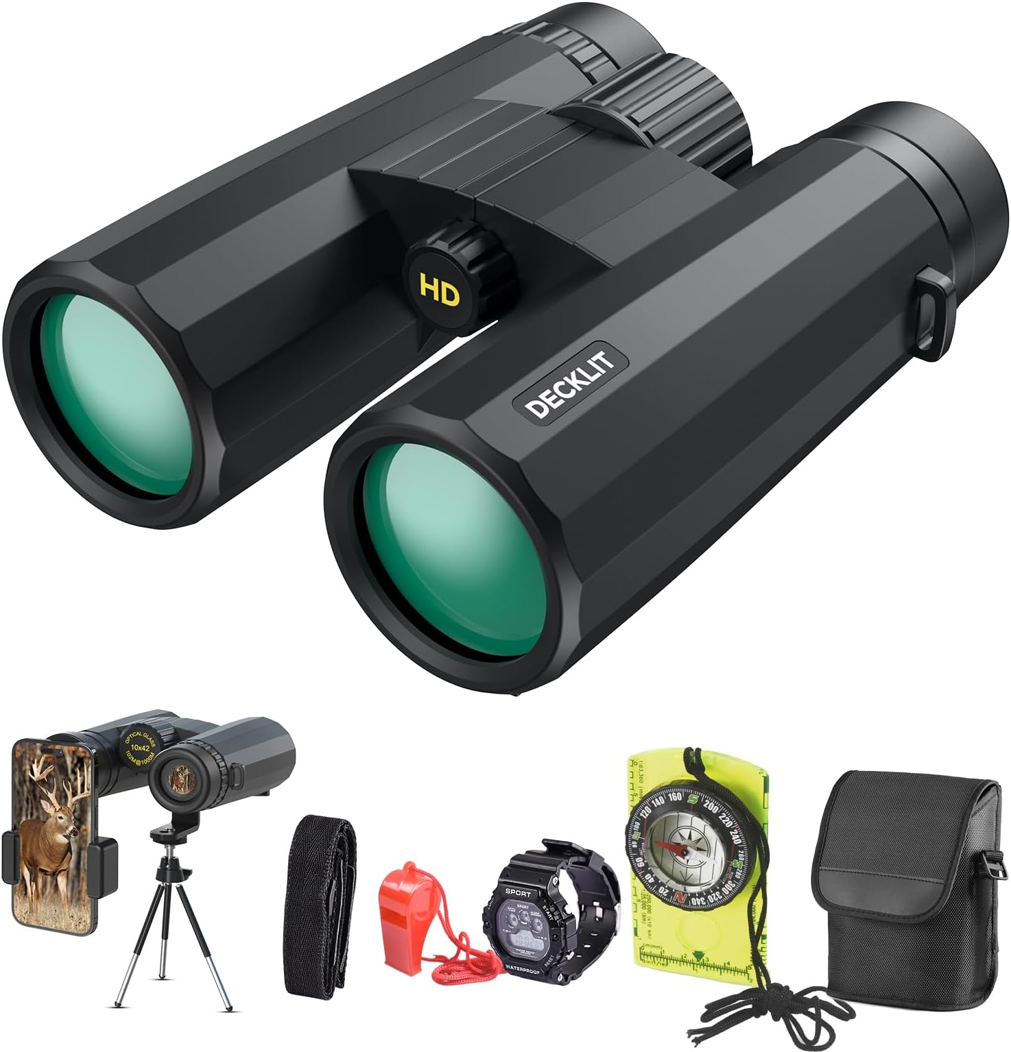 Amazon.com : 10x42 HD Waterproof Binoculars for Adults High Powered ...