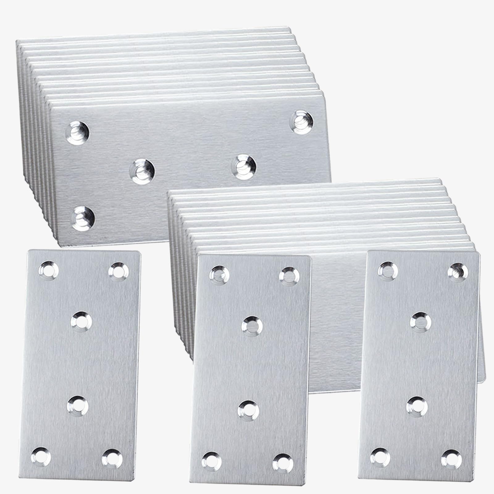 Amazon.com: 50PCS Flat Mending Plates, 3-1/8'' 304 Heavy Duty Stainless ...